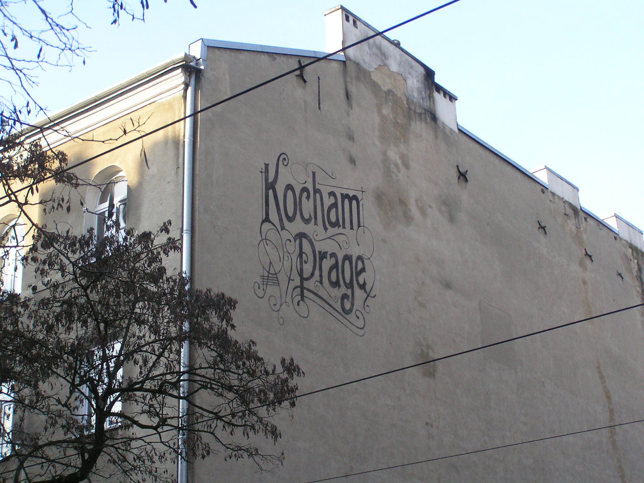 Mural "Kocham Pragę" - Stalowa 25 - Sztuka - Twoja Praga