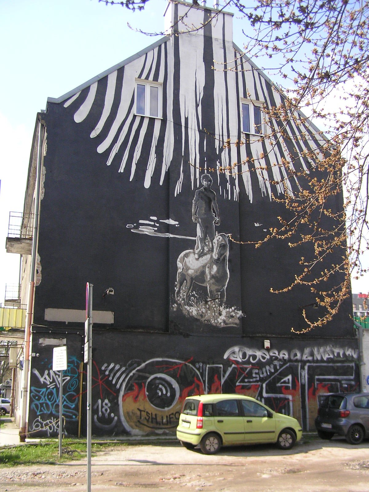 Mural "Zalikierdo drom" - Męcińska 42 - Sztuka - Twoja Praga